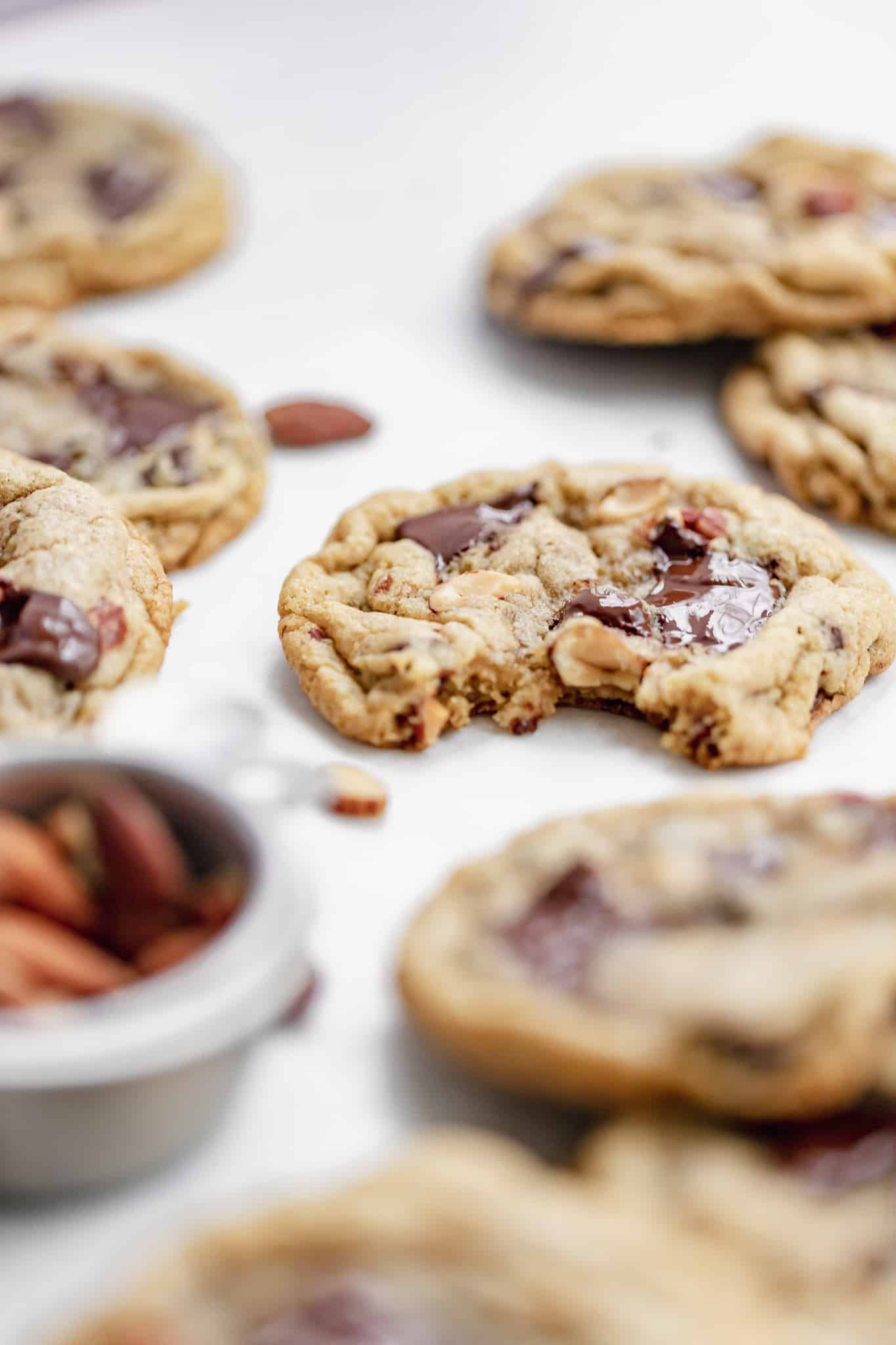 Toasted Almond Chocolate Chip Cookies - Lenox Bakery