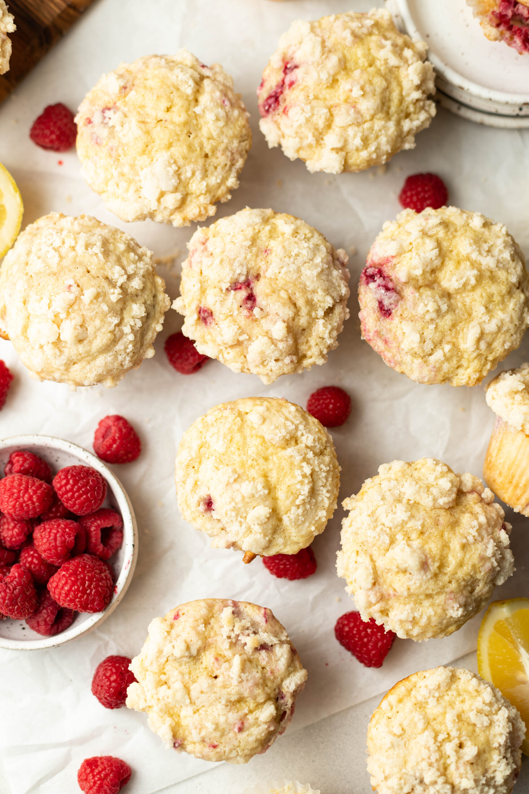 Easy Moist Lemon Raspberry Muffins - Lenox Bakery